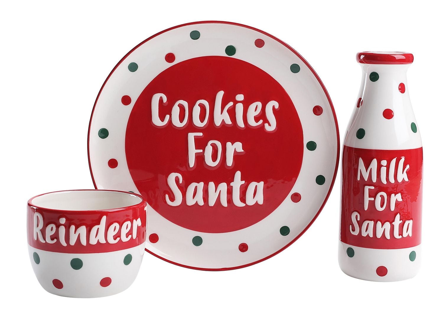 Holiday Time Santa's Cookies Set & Milk Set - Walmart.ca