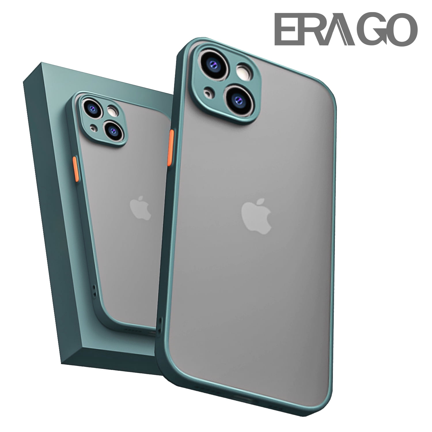 Erago Shockproof Matte Case Cover For iPhone14（Dark Green） - Walmart.com