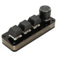 Mini 3 Key Keypad With Knob Custom Programming Hot Swappable Blue