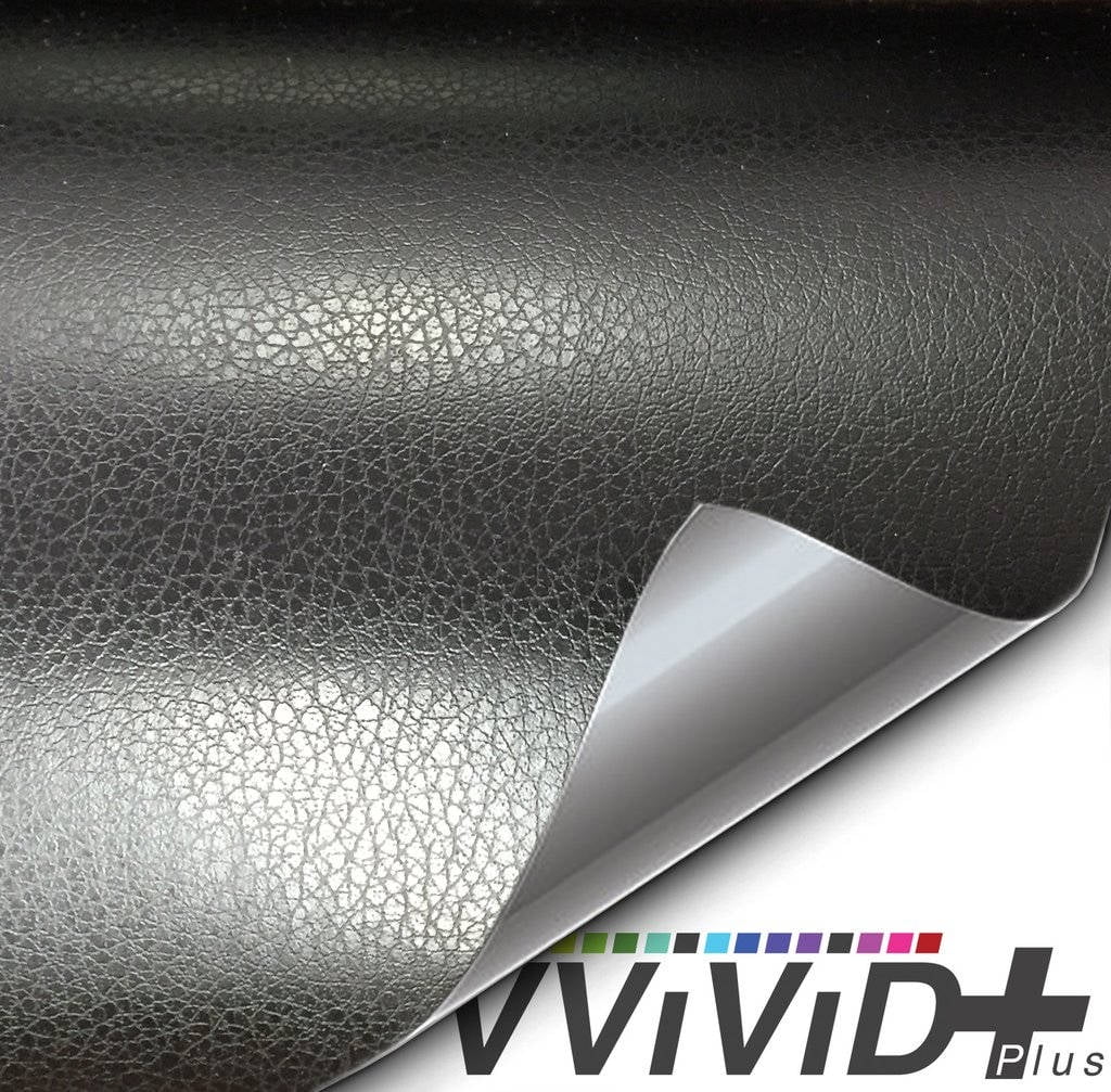 Black Fine Grain Leather Vinyl Sticker Architectural Vinyl Roll Tile ...