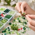 1 Set Green Glass Bead Plant Kit, Complete DIY Beaded Hanging Plant ...