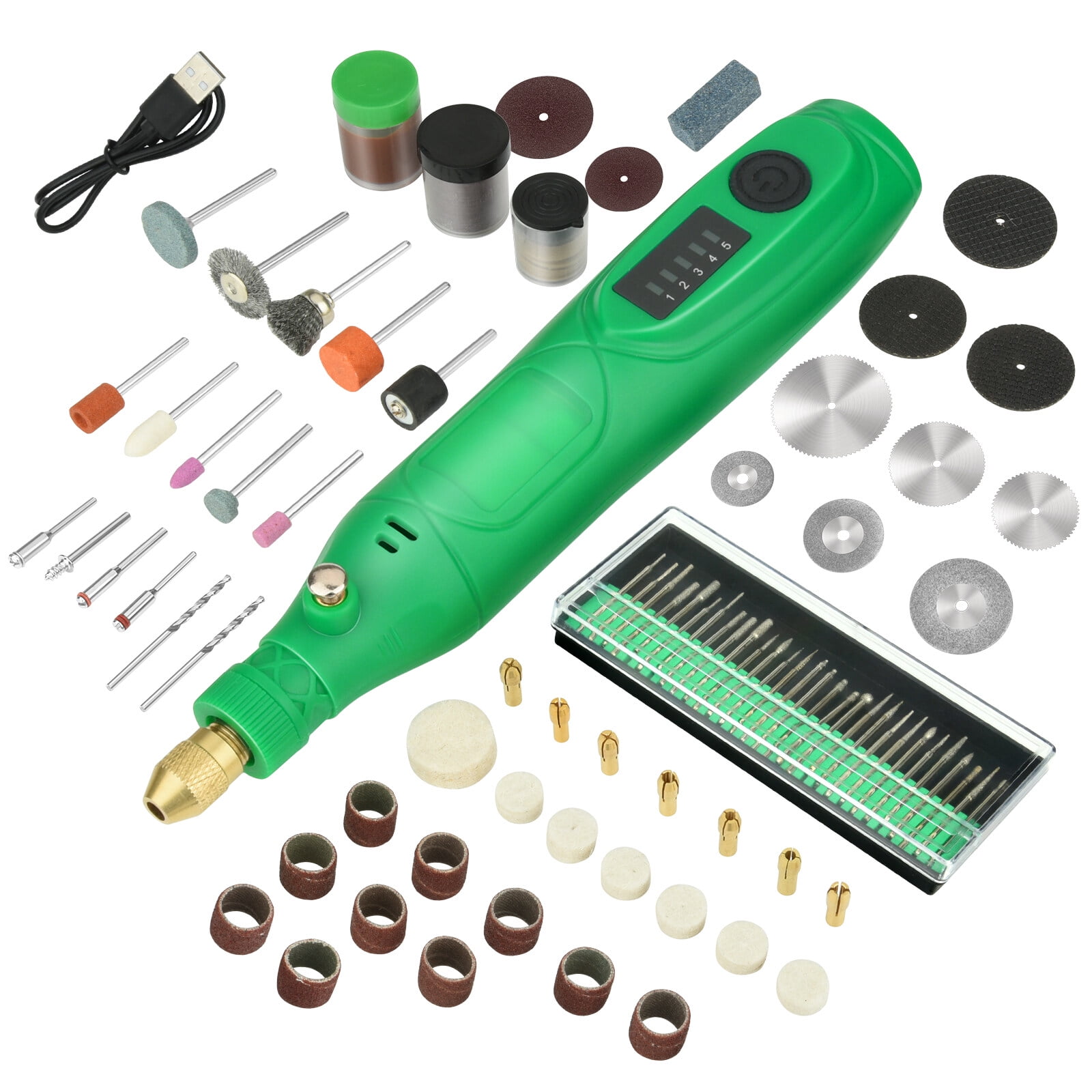 New 5-Speed Adjustable Portable Hand-Held Grinder Metal Glass Ceramic ...