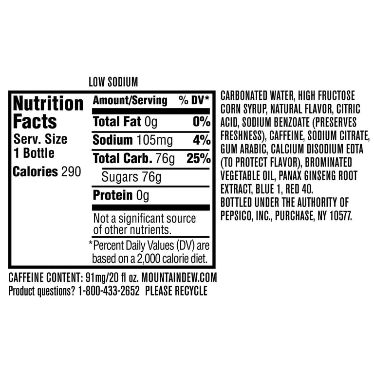 Mountain Dew Voltage Bottle