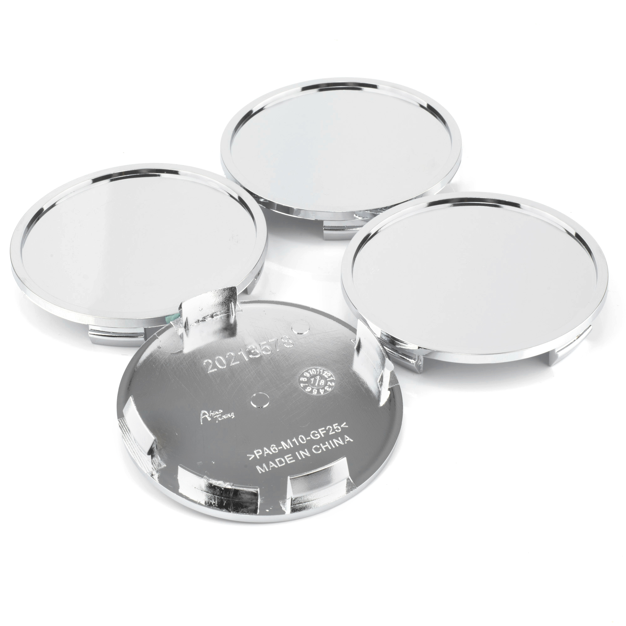 Rhinotuning 76mm Wheel Center Caps Chrome Silver for Wheel Rims OD ...