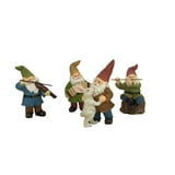 GlitZGlam Happy Gnomes Dancing Celebration! - 4- Piece Musical Garden ...