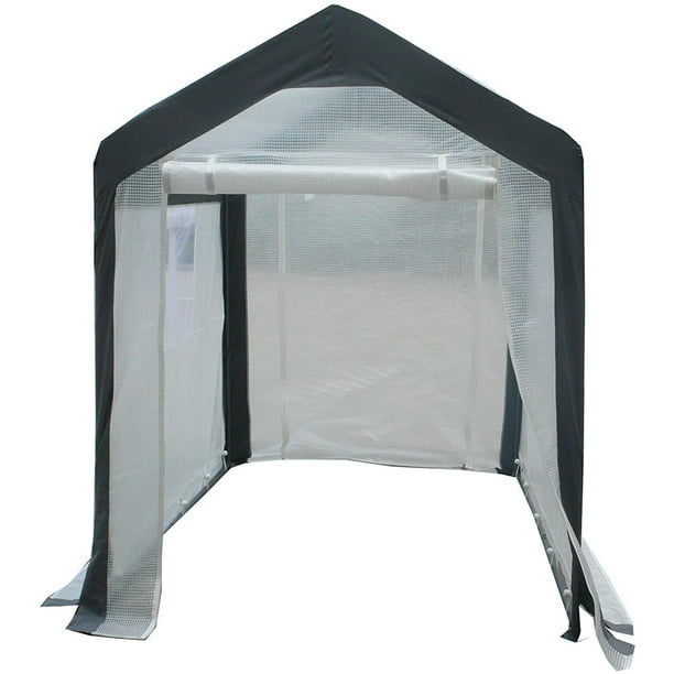 Spring Gardener Gable Enclosed UV Resistant Walk In Garden Greenhouse ...