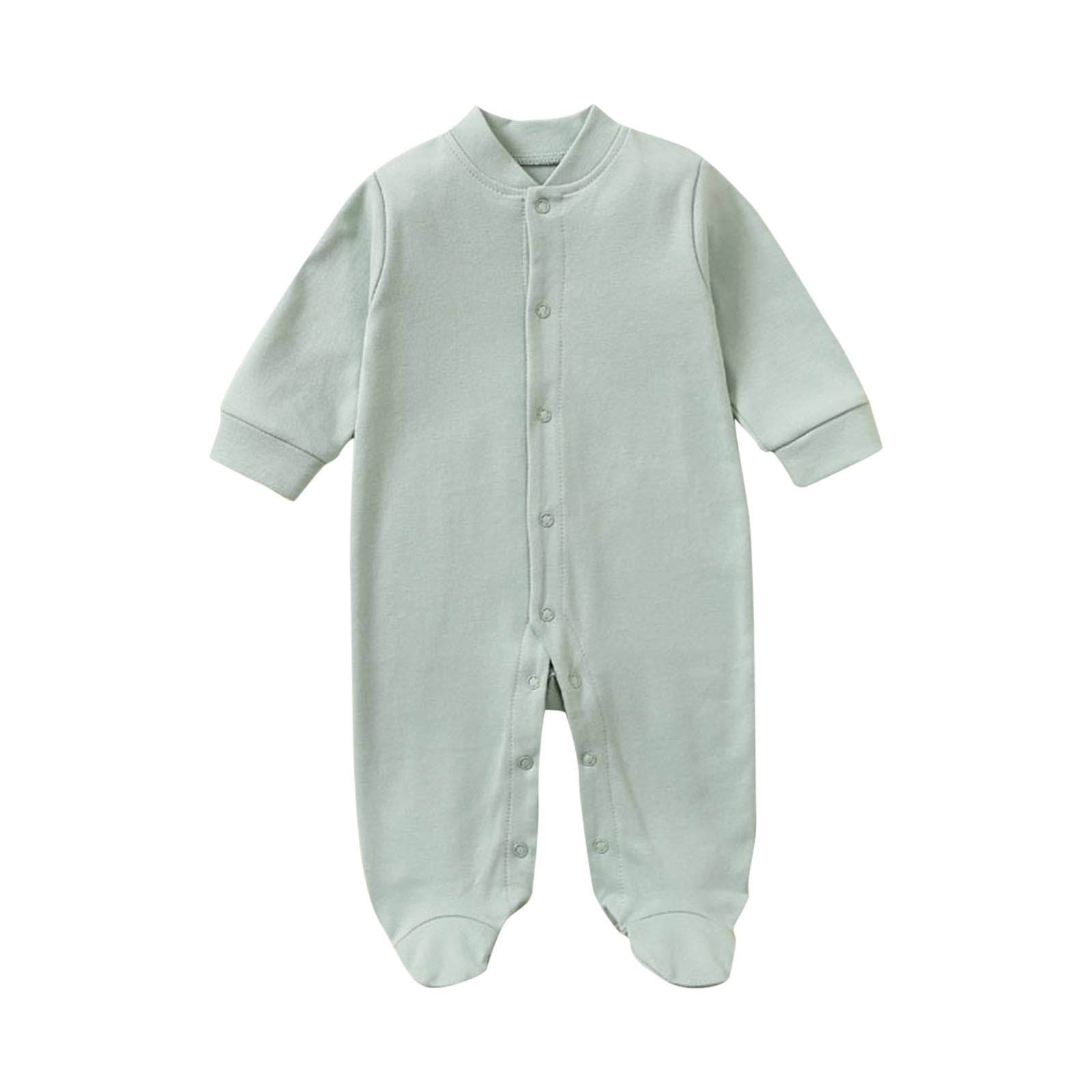 Click here for Lenpel Newborn Baby Footed Jumpsuits Unisex Cotton... prices