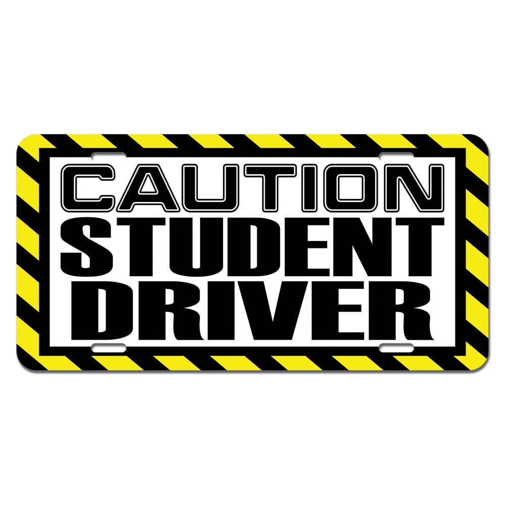 Caution Student Driver Novelty License Plate - Walmart.com