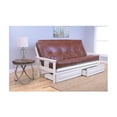 Full Size Futon Frame with Mattress - Convertible Sofa Bed - Antique ...