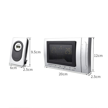 Digital Weather Station Wireless Thermometer Hygrometer Barometer With ...