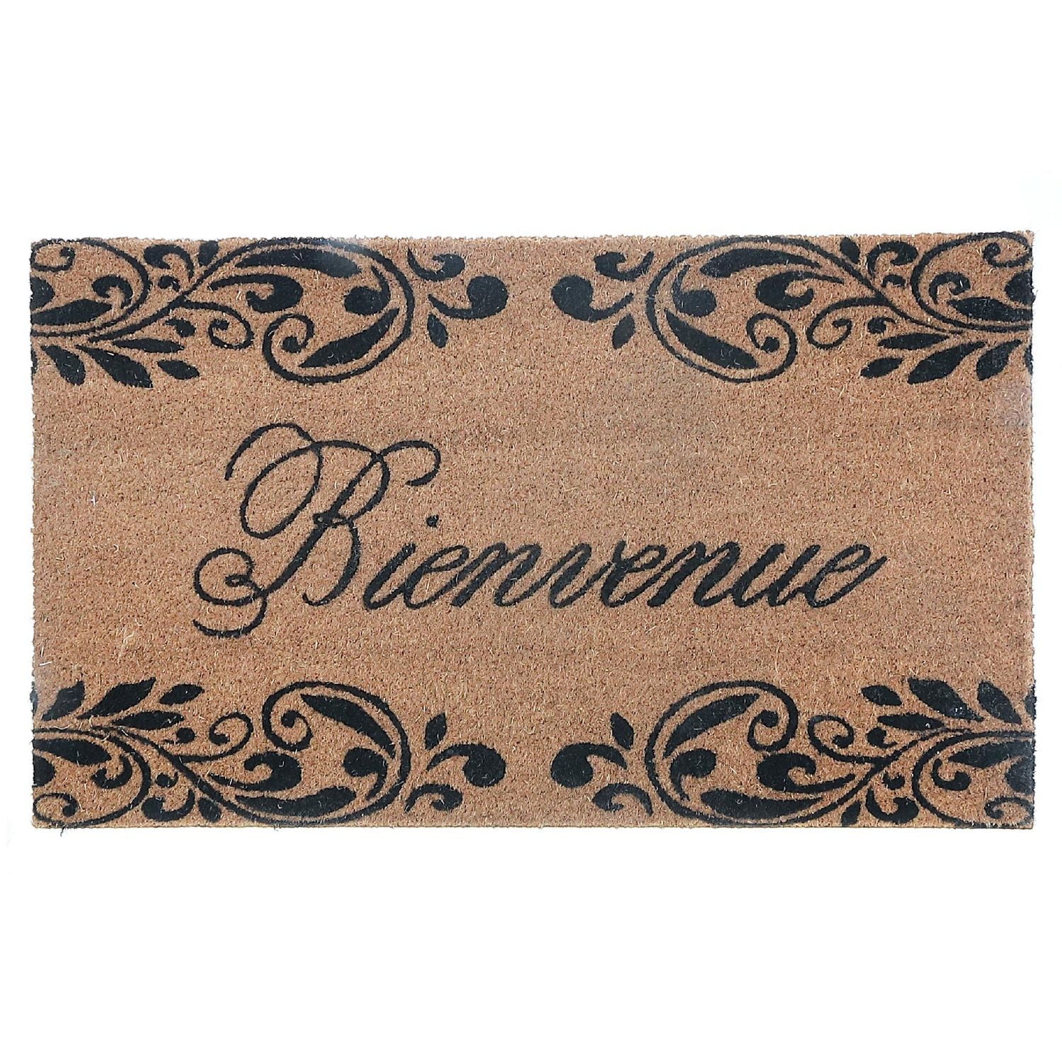 Click here for Ih Casadécor Coir Door Mat Bienvenue Scroll 18 X 3... prices