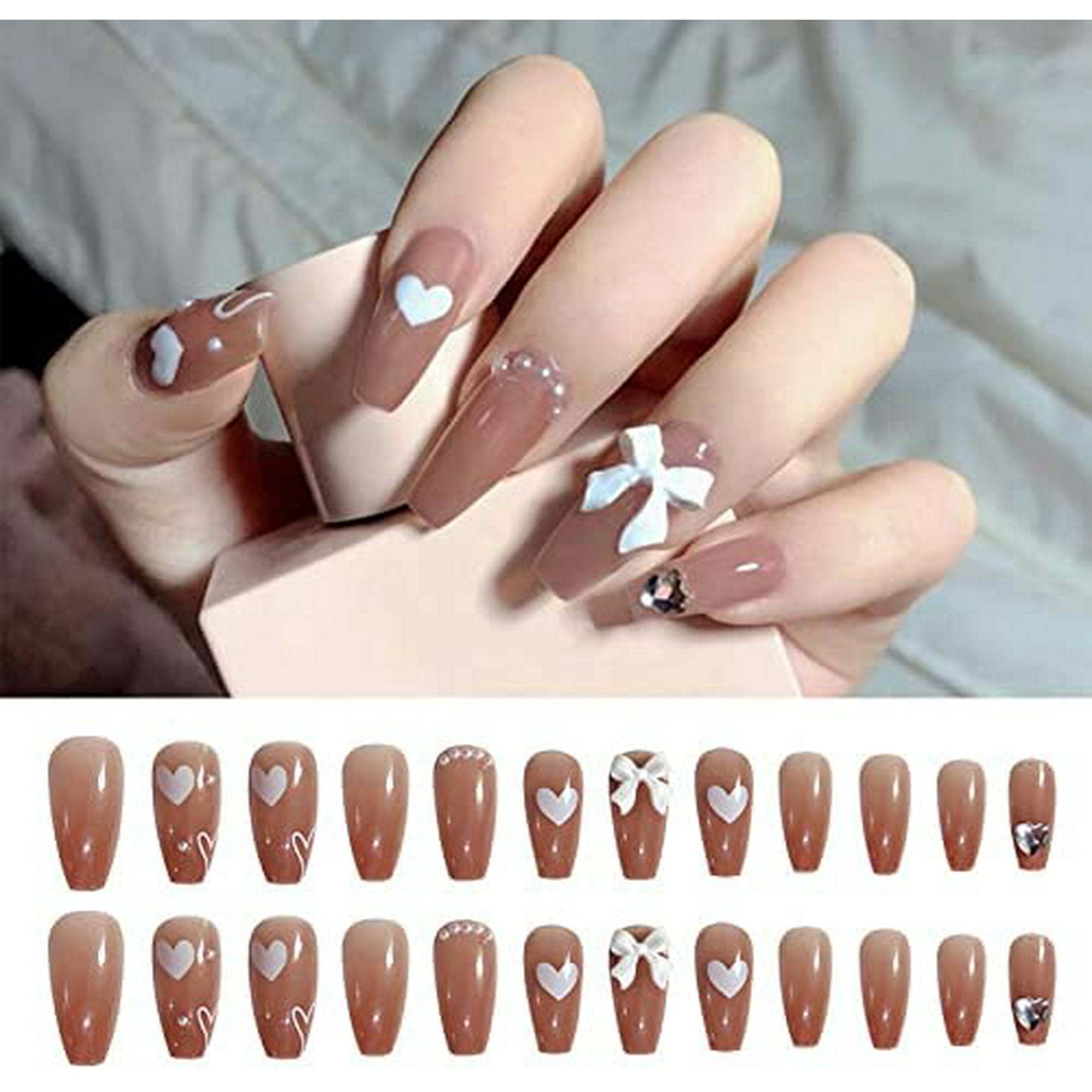 Click here for Shao5man 24pcs Long Press On Nails  Acrylic Press... prices