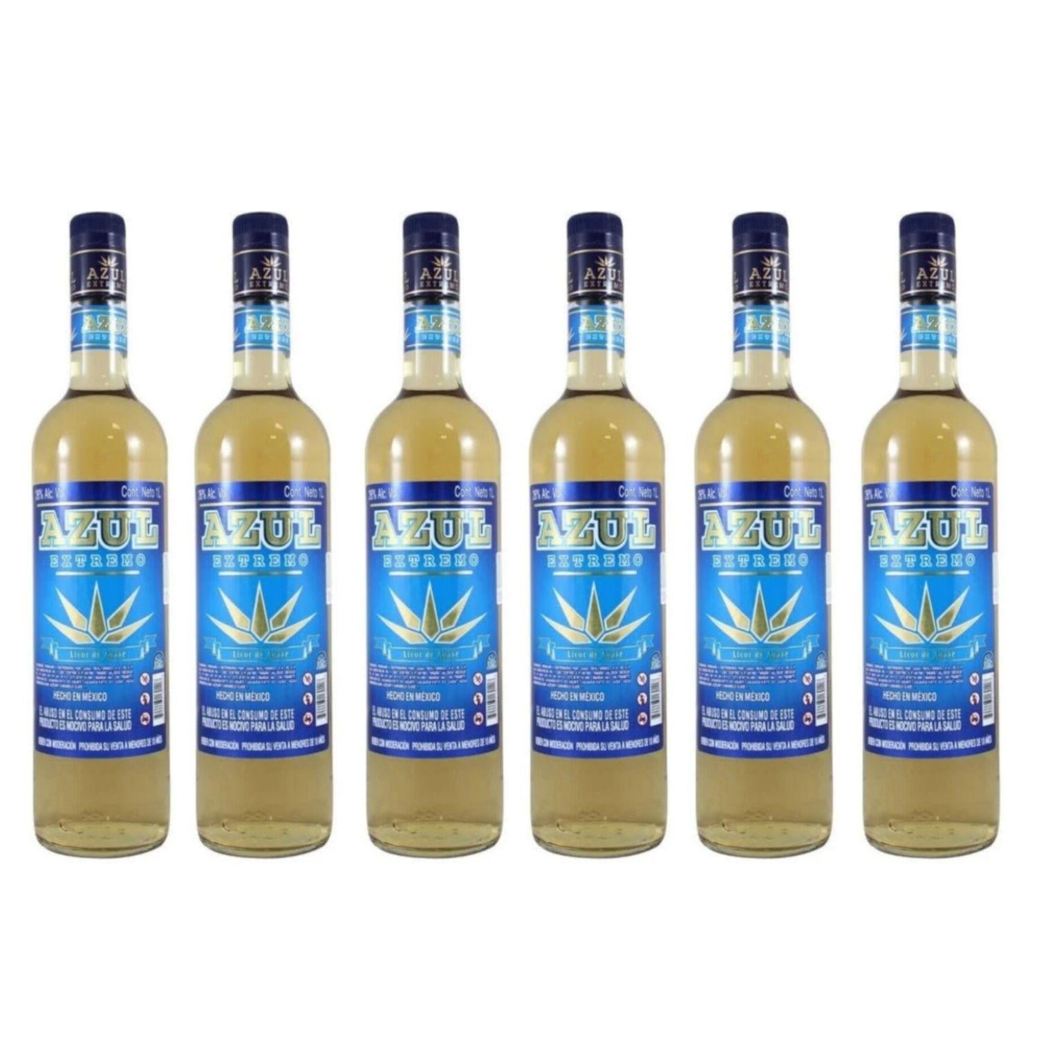 Pack de 6 Licor de Agave Azul Extremo 1 L Azul Extremo 1 L | Bodega ...
