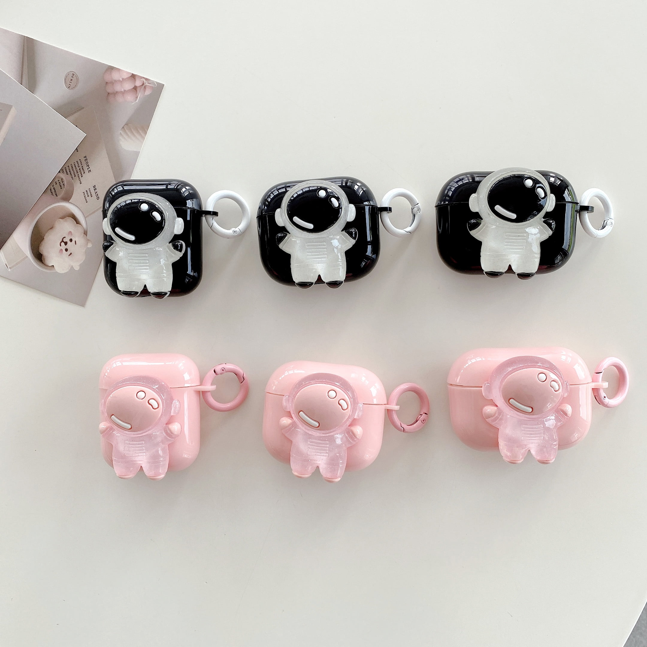 Foreverrich Astronaut Design Hard Hybrid PC Earbuds Case For Apple Airpods Pro 1st/2nd 3rd ...