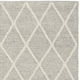SAFAVIEH Natura Tracery Geometric Diamonds Wool Runner Rug, Grey, 2'3 ...