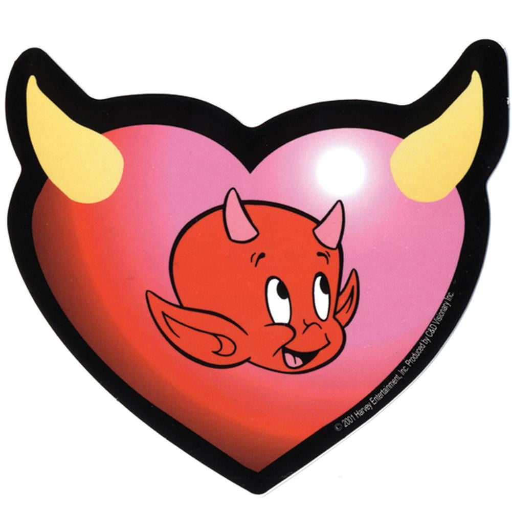 Hot Stuff - Heart Horns Decal - Walmart.com