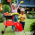 Kids BBQ Grill Playset - Pretend Play Kitchen Toys for Children 3-6 ...