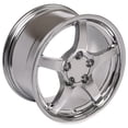 New 17 Inch Aluminum Wheel for 97-04 Chevrolet Corvette Chrome Rim ...