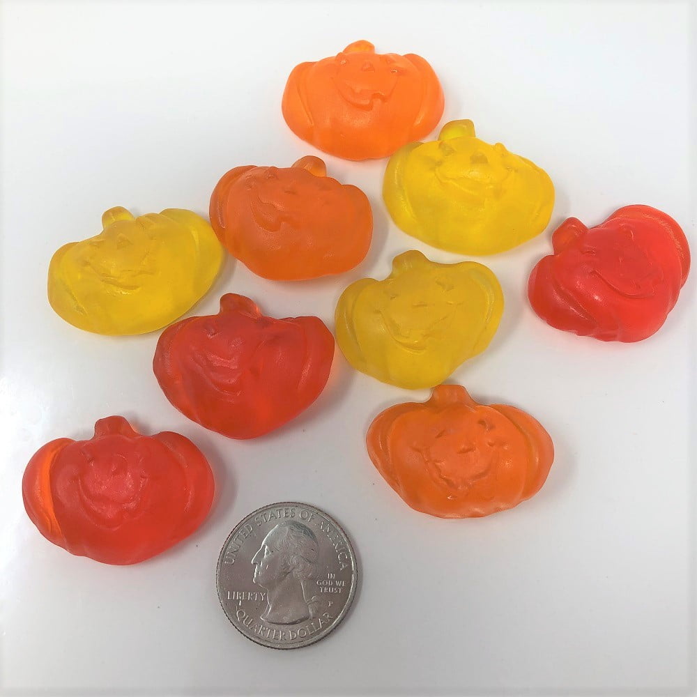 Gummi Pumpkins Jack-O'-Lantern Fall gummy pumpkins Halloween candy 1 ...