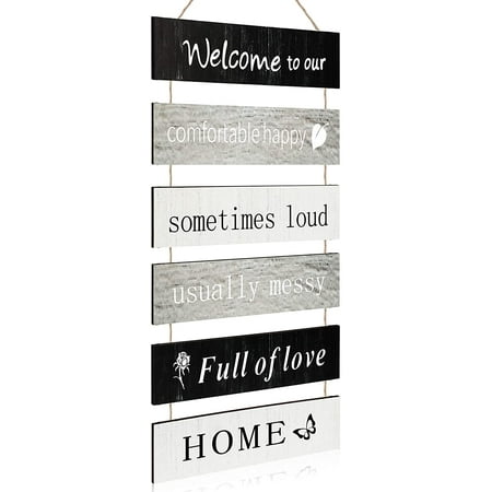 Welcome to Our House Sign Warm Home Wall Decor Sign Wooden Rustic ...