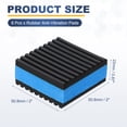 Uxcell 8Pcs Rubber Anti-Vibration Pads 2" x 2" x 7/8" Heavy Duty EVA ...
