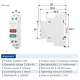 Din Rail Mount Led Signal Lamp 220V Indicating Pilot Lights Power ...