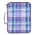 Blue and Purple Checkerboard Pattern Accordion File Organizer Expanding ...