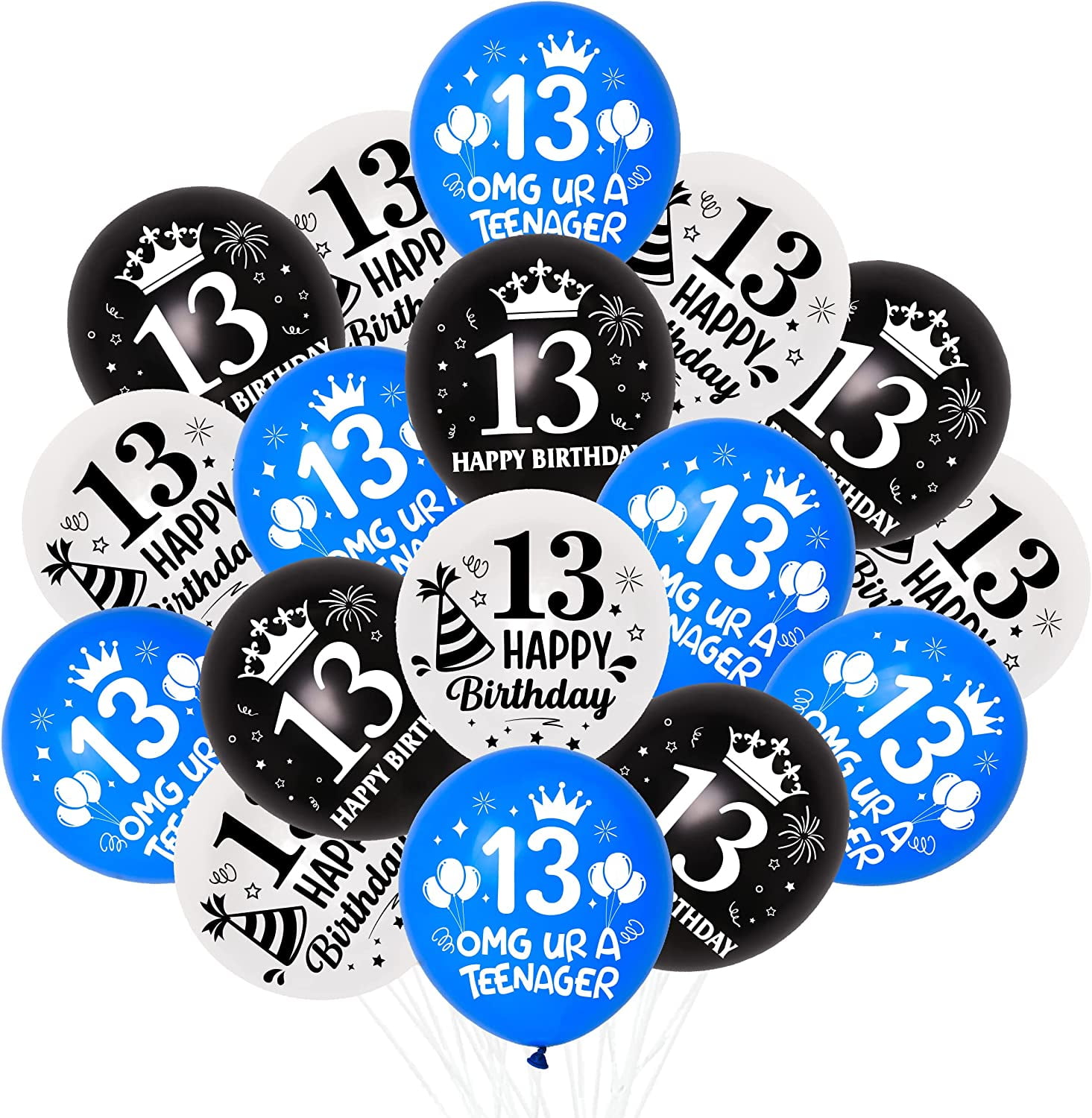13th Birthday Decorations Balloons Set, 45PCS OMG UR a Teenager ...