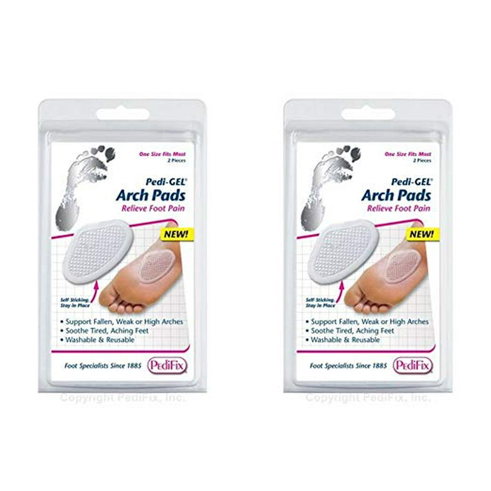 PediFix Pedi-GEL Arch Pads - One Size Fits Most 2PACK - Walmart.com ...