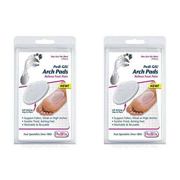 PediFix Pedi-GEL Arch Pads - One Size Fits Most 2PACK - Walmart.com ...