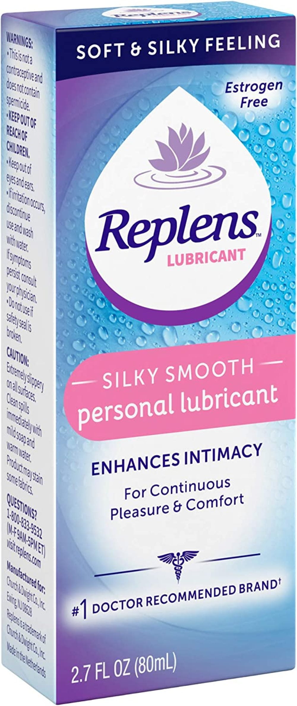 Buy Replens Silky Smooth Personal Lubricant . fl oz bottle Online at ...