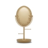 Beautiful Gold Vanity Mirror with Storage and Floral Design, 1X ...