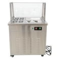 INTSUPERMAI Commercial Flat Pan Fried Ice Cream Roll Machine Single ...