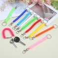 14pcs Spiral Retractable Spring Coil, Keychain Anti-Lost Stretch Cord ...