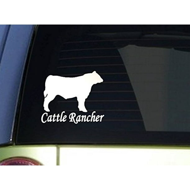 Cattle Rancher *I929* 6 inch Sticker angus decal - Walmart.com