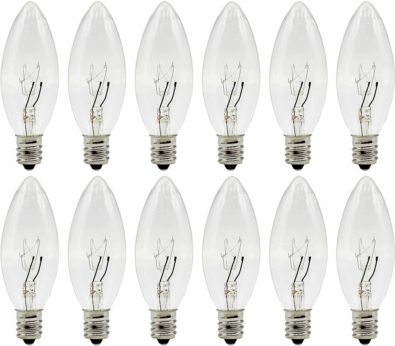 12 Pack Replacement Light Bulbs For Electric Candle Lamps - Walmart.com