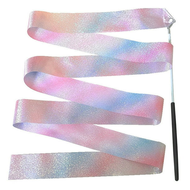 Flashing Glitter Dance Ribbon Kids Toys Gymnastics Ballet Twirling ...