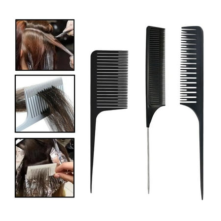 6Way Weaving & Sectioning Foiling Comb, Styling Hair Dyeing Combs for ...