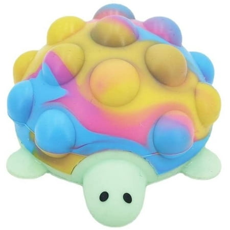 Pop Stress Ball Fidget Toys, 3D Silicone Push Bubble Turtle Sensory ...