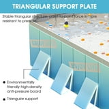 Foldable Above Ground Swimming Pools for Kids Adults, Non-Inflatable ...