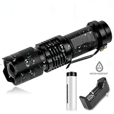 Mini Led Flashlight Waterproof Led Torch Adjustable Focus Flash Light ...