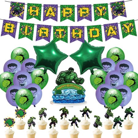 Invincible Hulk Party Decoration, Superhero Hulk Theme Party Supplies ...
