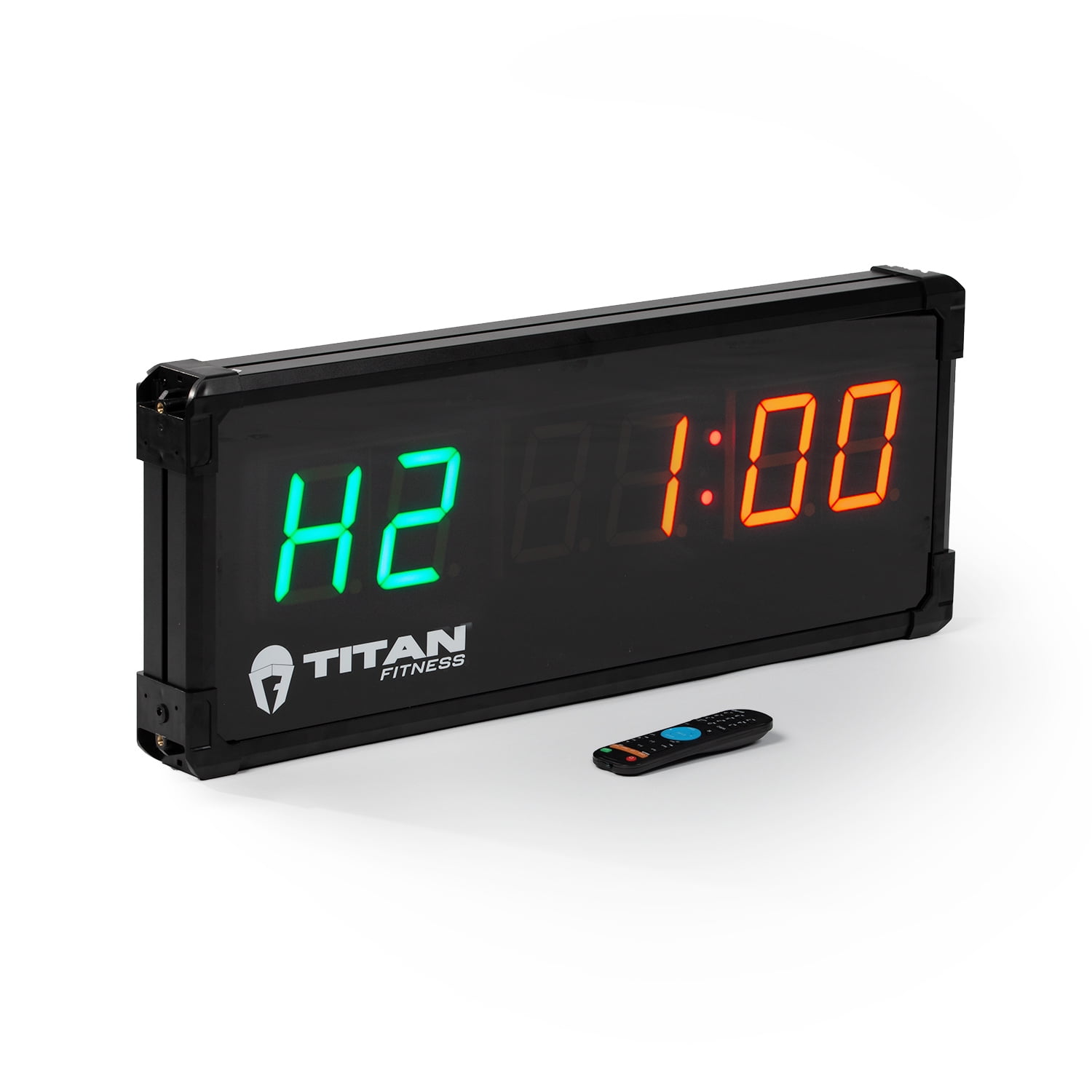Titan Fitness 2-Sided Gym Timer LED Display Remote with 10 Custom ...