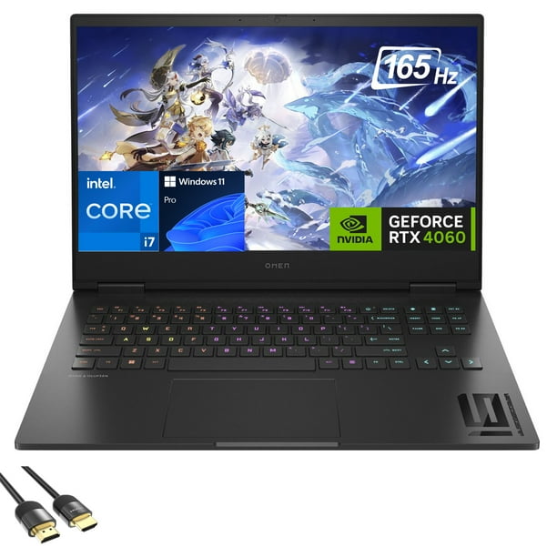 HP OMEN Gaming Laptop, Pantalla 165Hz FHD de 16.1", Intel Core i7-13620H, GeForce RTX 4060, 16GB ...