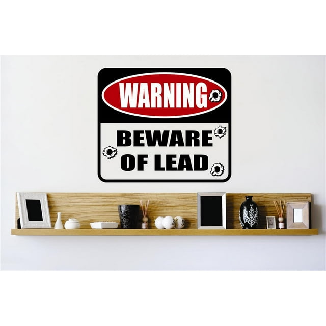 Design With Vinyl Beware Artwork Sticker Target Wall Decal For Family ...
