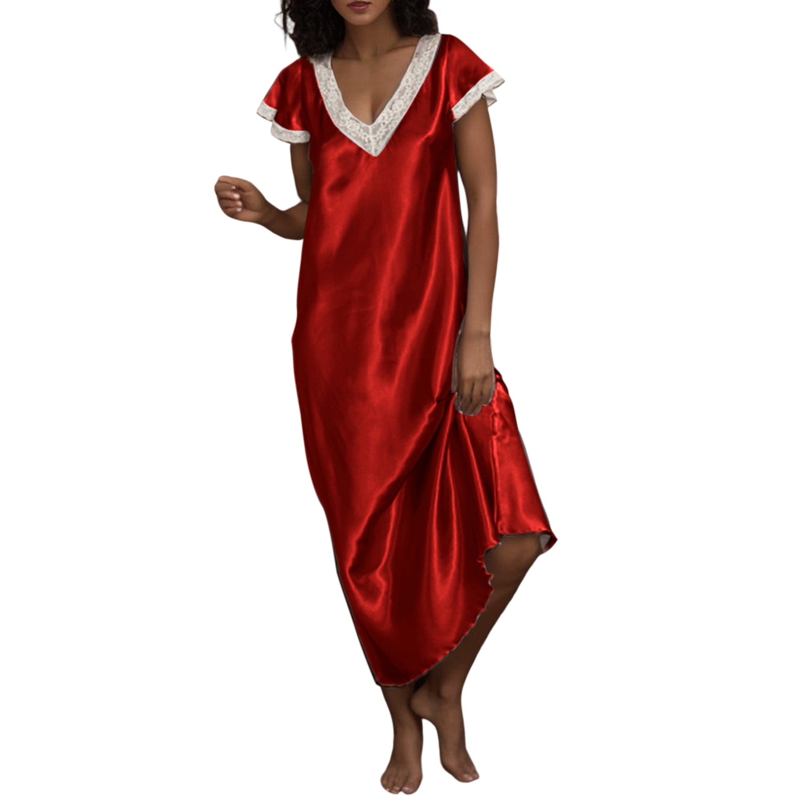 Click here for Ujnder Womens Lace Nightgown Suspender Nightdress... prices