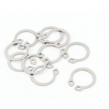 10pcs 304 Stainless Steel External Circlip Retaining Shaft Snap Rings ...