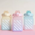 KOMOO 1500ml Portable Belly Bottle,Cute Water Bottles with Straws ...