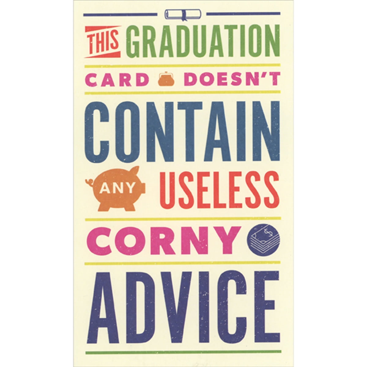 Recycled Paper Greetings No Corny Advice Funny, Humorous Gift Card ...