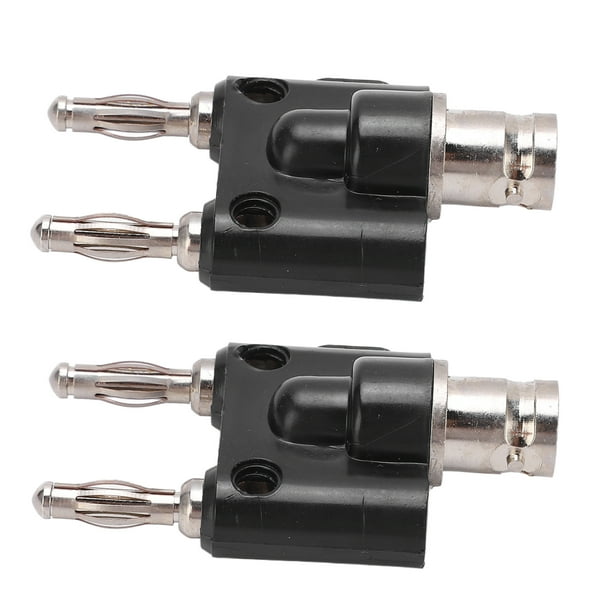 Banana Connector, Female To Double Row 2PCS Conductivity BNC Banana ...